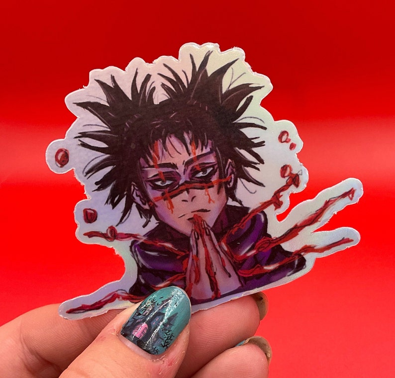 Jujutsu Anime JJK Sticker Chos0 Gift Waterproof Holographic for Water ...