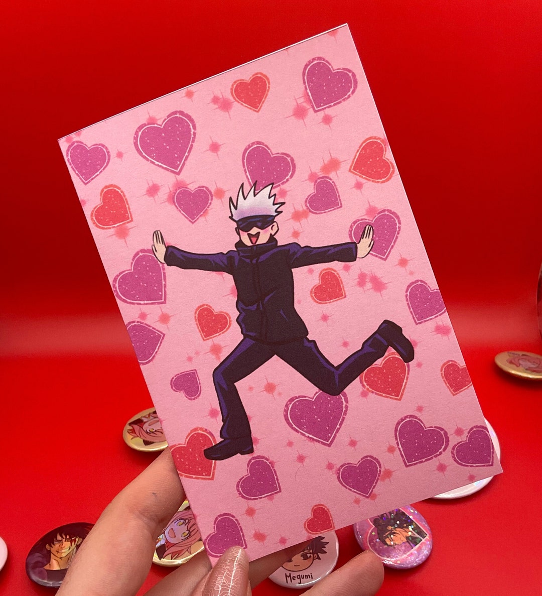 JJK Anime Valentines Card: Multi-character Personalized Christmas or ...