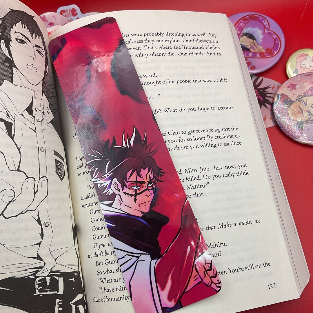 JJK Anime Bookmark Double Sided Laminated Giftholiday - Etsy