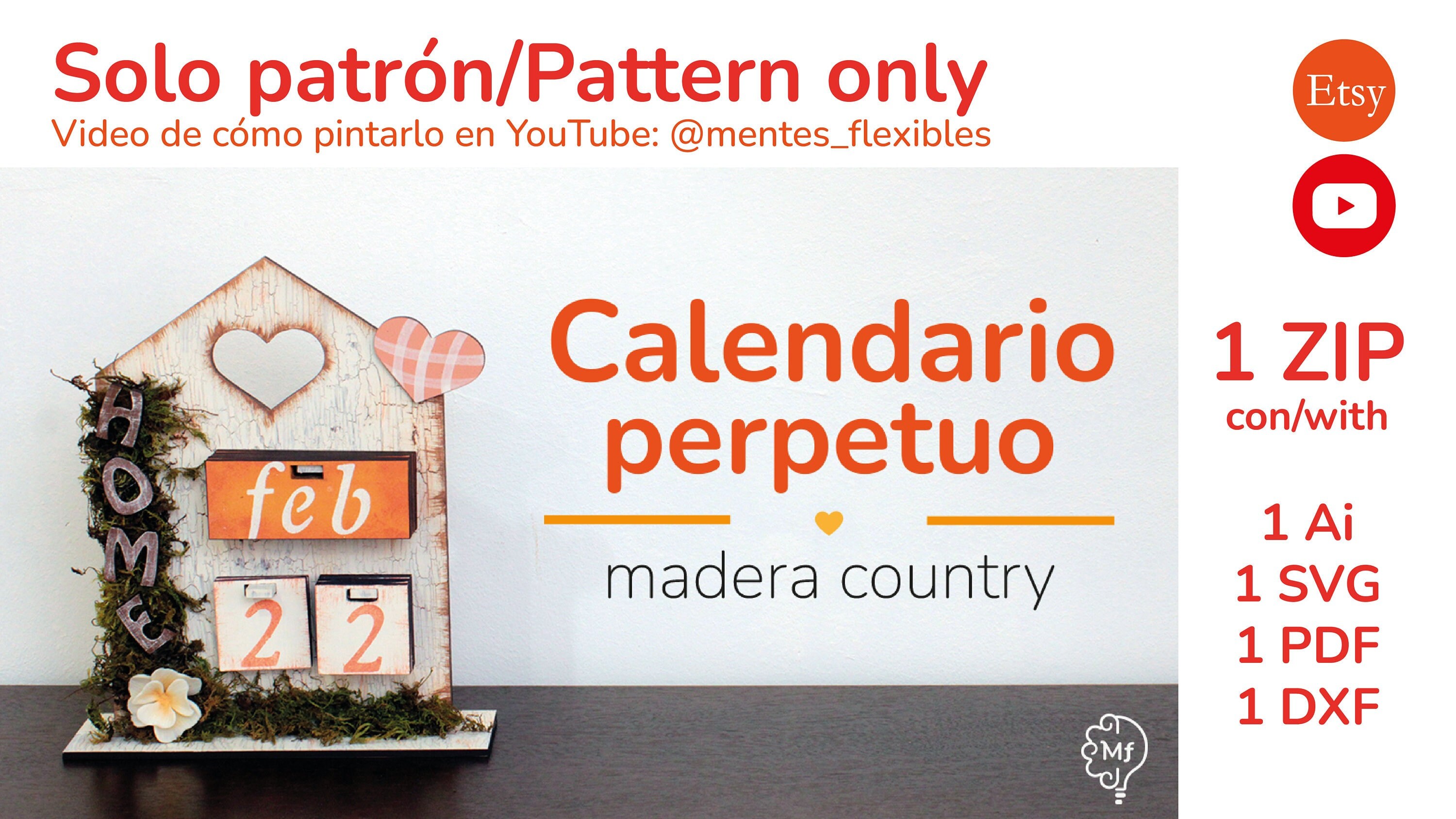 Perpetual Calendar in Mdf-eternal Calendar-calendar Laser Cut File Svg ...