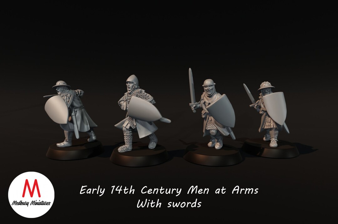 Medbury Miniatures Early 14th Century Men at Arms With Hand Weapons 1 ...
