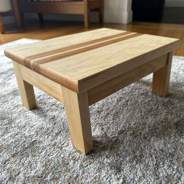 Wood Foot Stool - Etsy