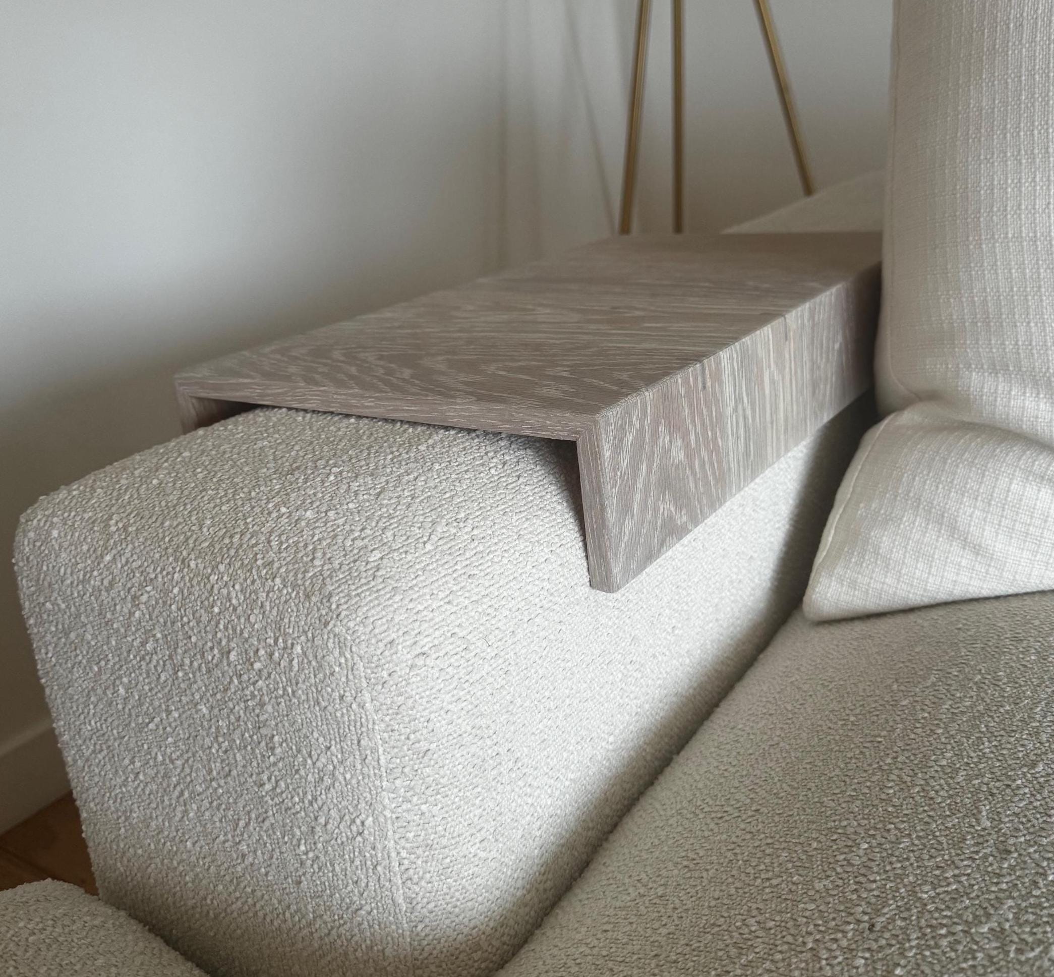 White Oak Table for Sofa Arm Rest - Etsy