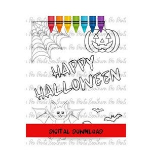 Printable Halloween Coloring Pages, 20 Pages, Kids Coloring Pages for ...