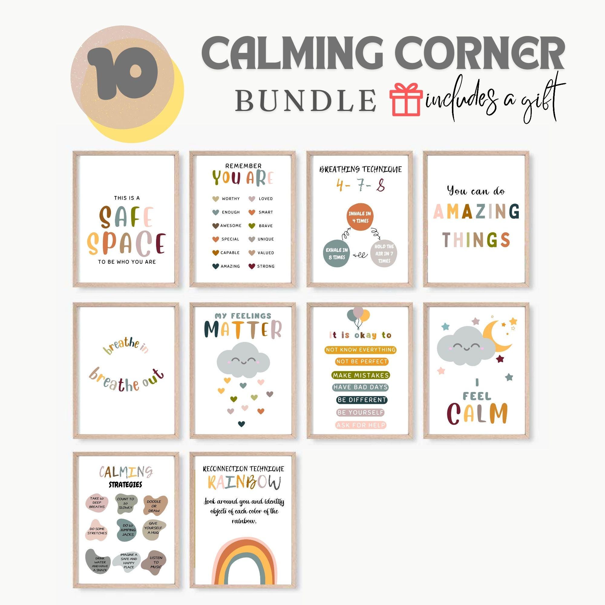 Calming Corner Preschool, Calming Strategies Clipart, Zones of ...