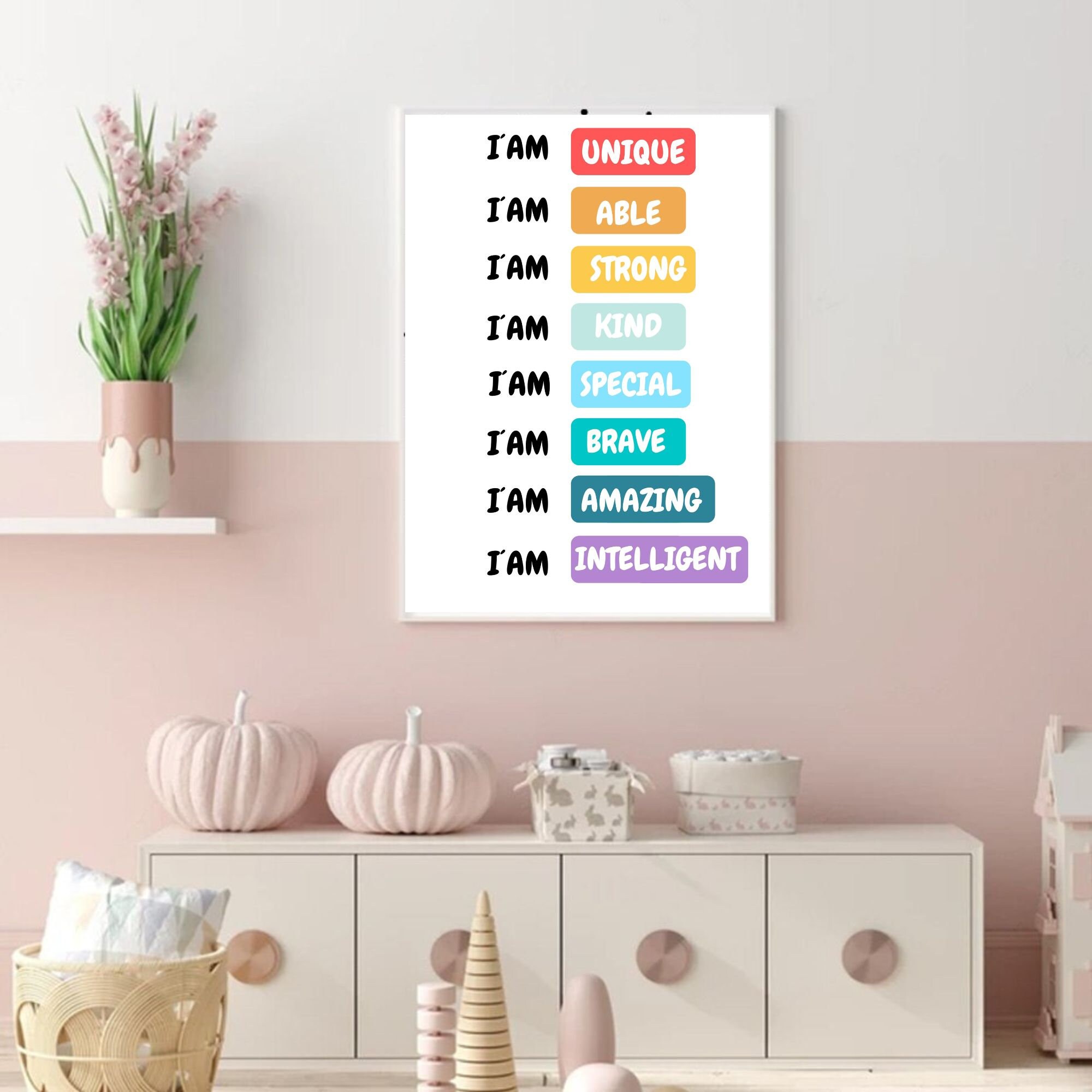 Calm Classroom Decor Homeschool, Affirmations for Kids Calm Down ...