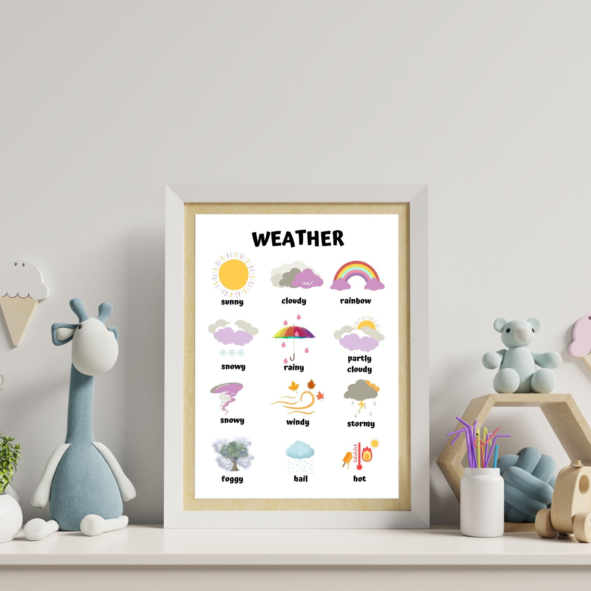 Montessori Educational Learning Poster Bundle, Educational Learning ...