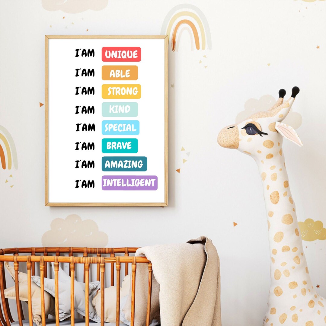 Calm Classroom Decor Homeschool, Affirmations for Kids Calm Down ...