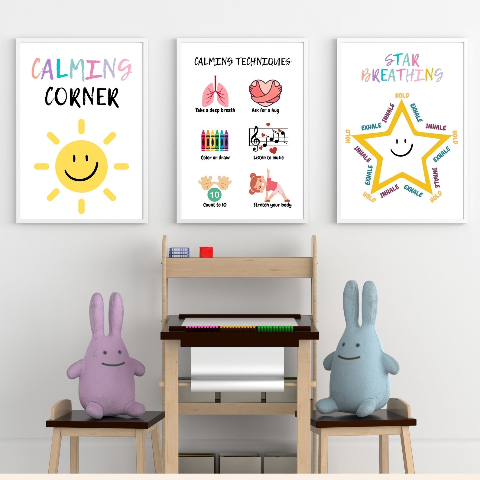 Calm Corner Decor Printables School, Calm Down Corner Preschool ...
