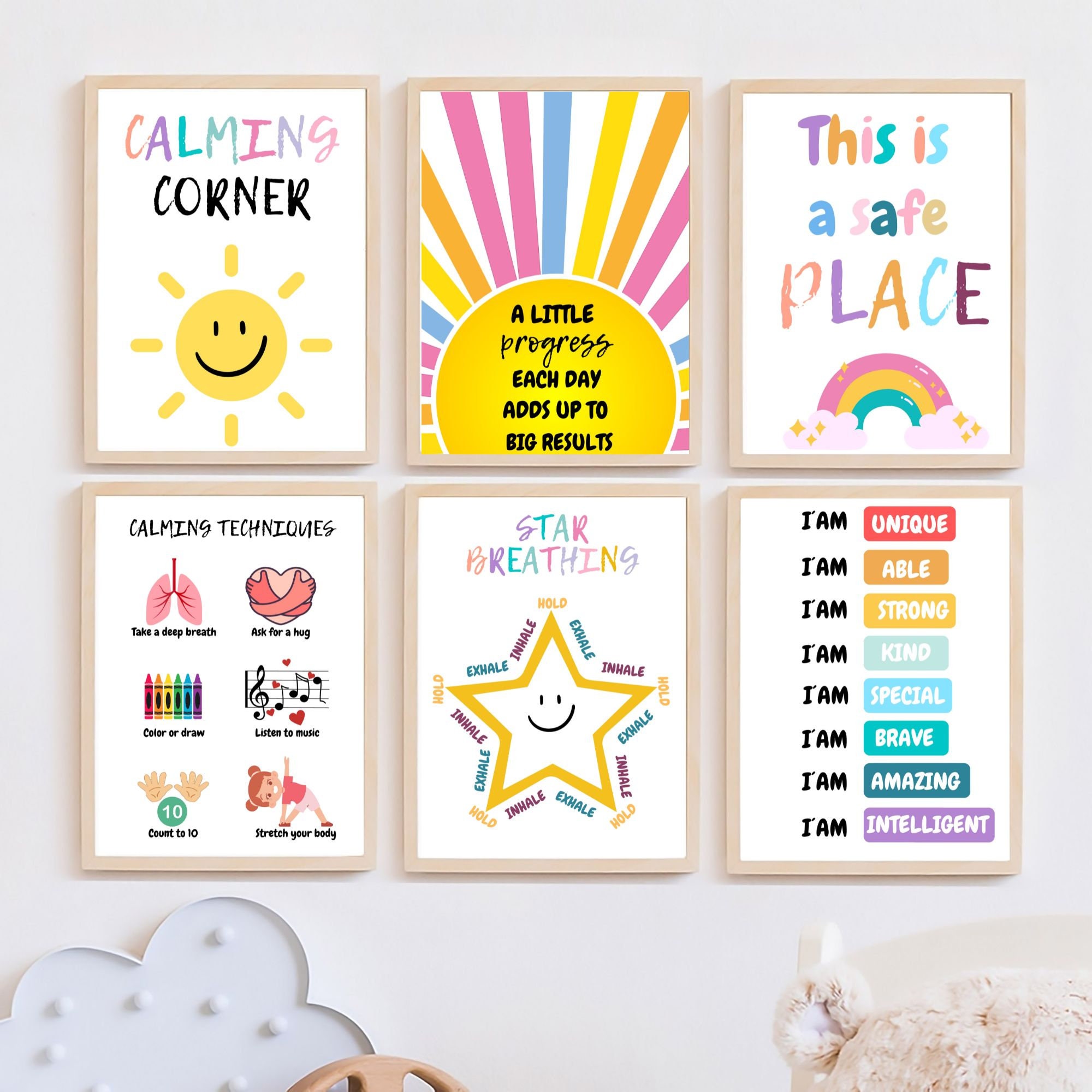 Printable Calming Techniques for Kids Poster, Calm Down Corner ...