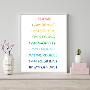 Printable Calming Techniques for Kids Poster, Calm Down Corner ...