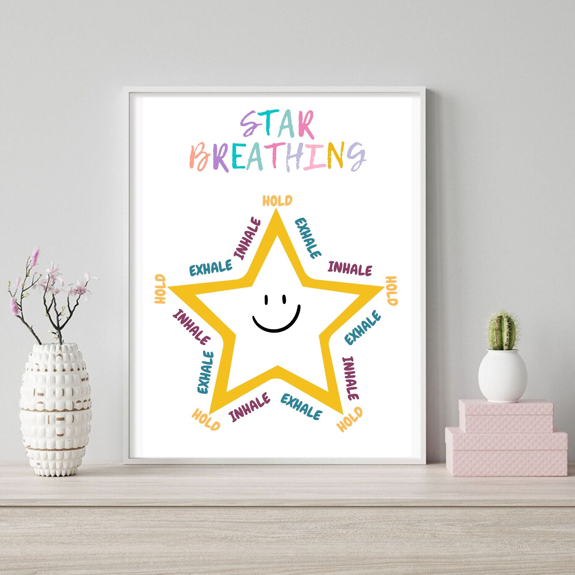 Printable Calming Techniques for Kids Poster, Calm Down Corner ...