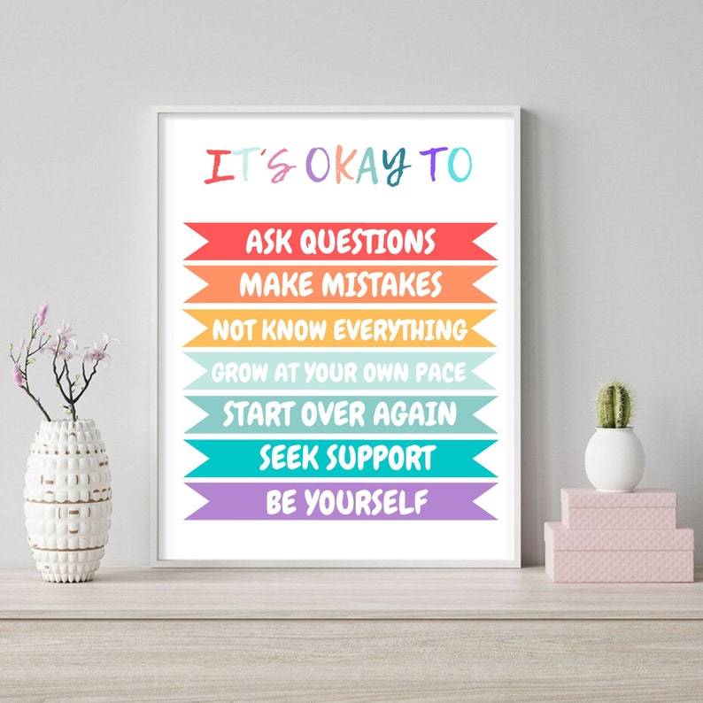 Printable Calming Techniques for Kids Poster, Calm Down Corner ...