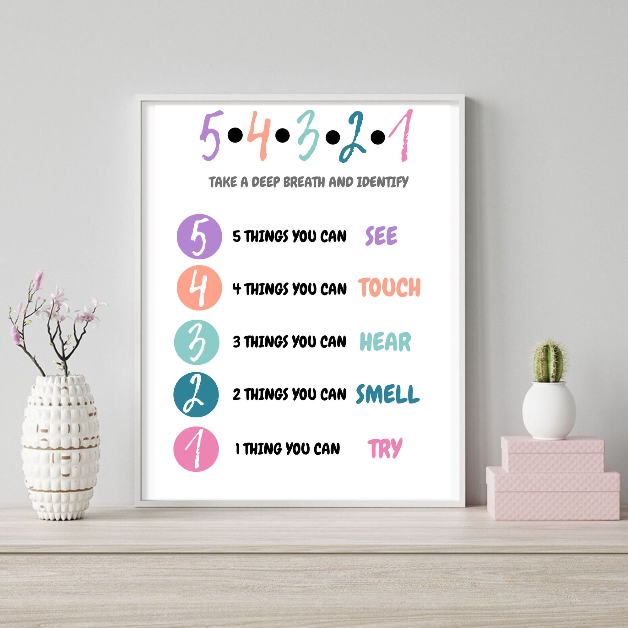 Calm Down Printable Decor Wall Art, Calm Corner Decor Printables School ...