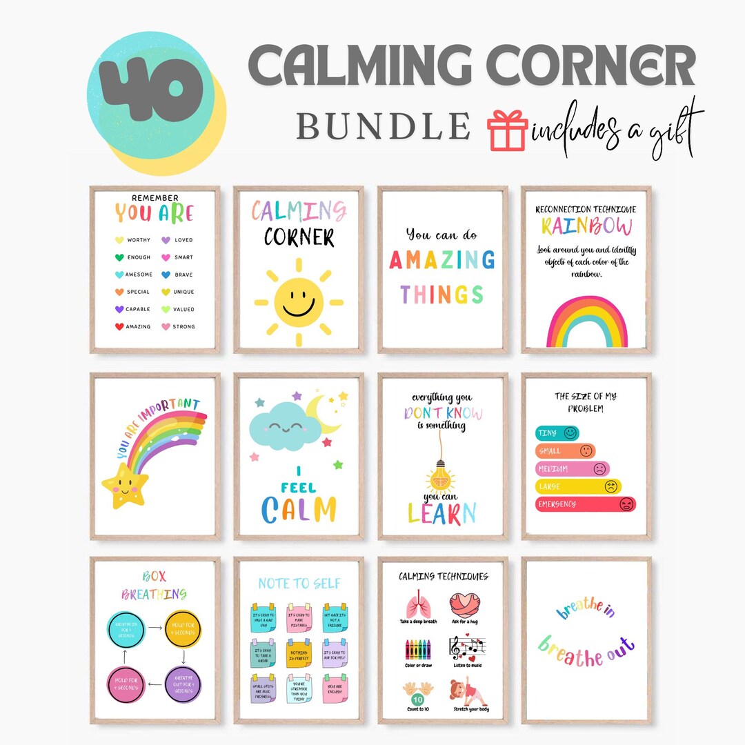 Calming Corner Classroom Boho, Calm Down Corner Preschool , Calm Down ...