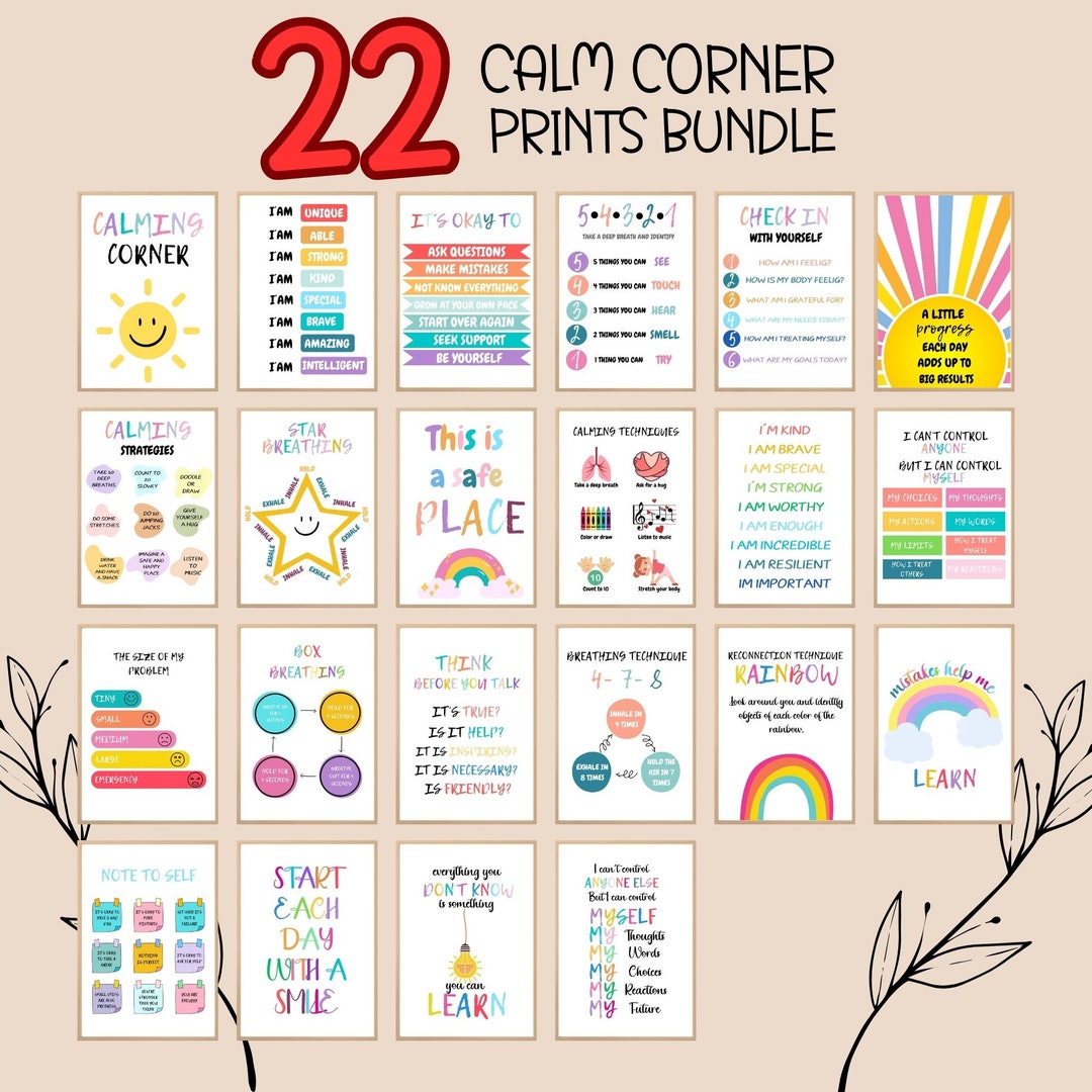 Calming Corner Classroom Boho, Calm Down Corner Preschool , Calm Down ...