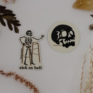 Sick as Hell Sticker // Chronic Illness, Disability, Spoonie - Etsy