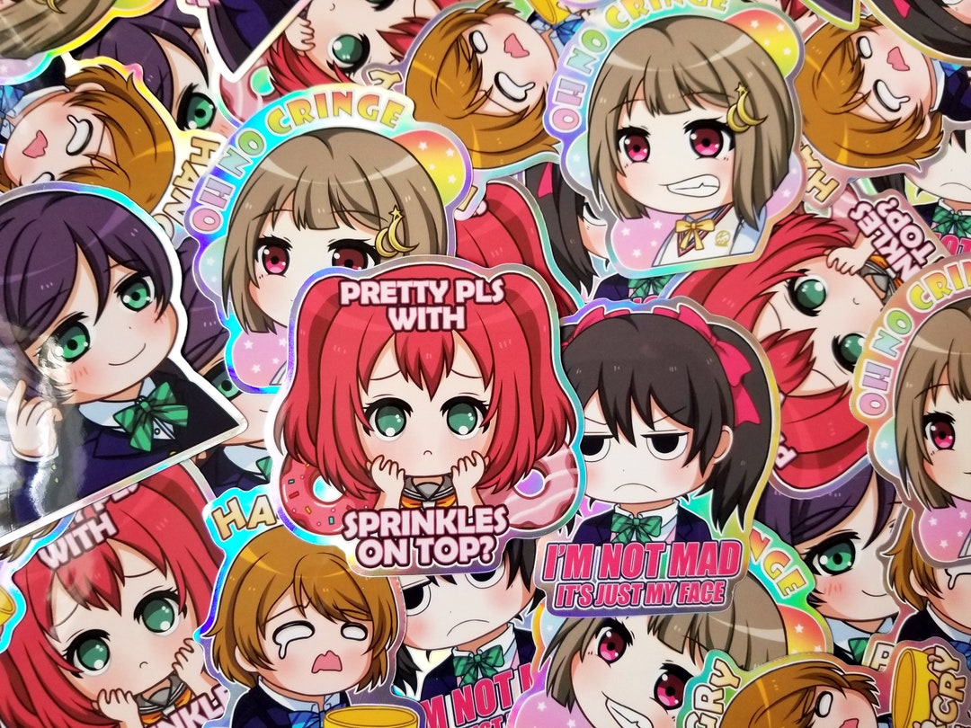 Love Live! - 3" Holographic Meme Stickers (new Designs Added!) - Etsy