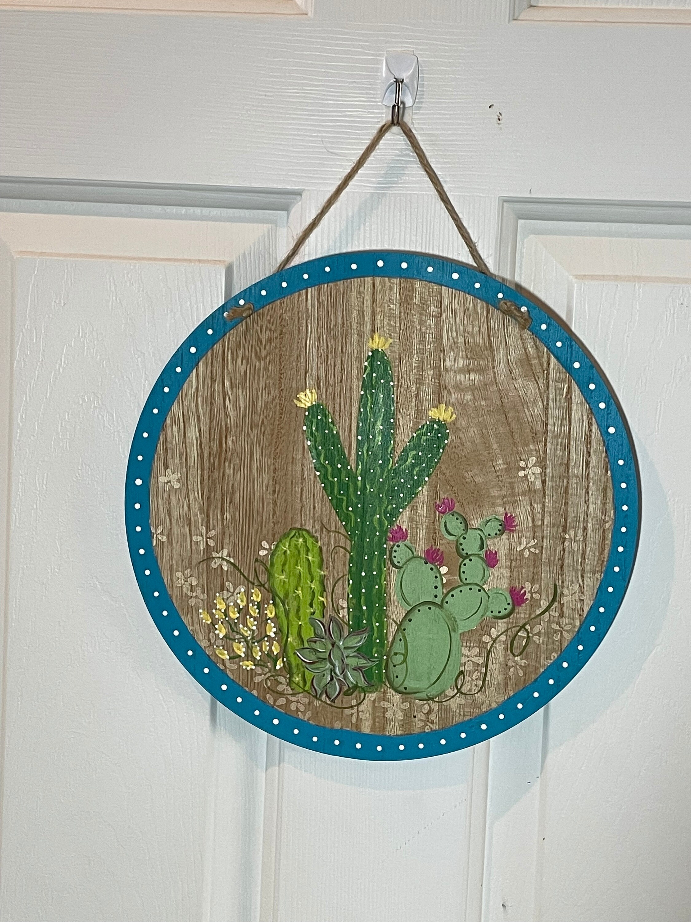 Saguaro Cactus Door Hanger. Cactus Decor. Door Hanger. Wall - Etsy