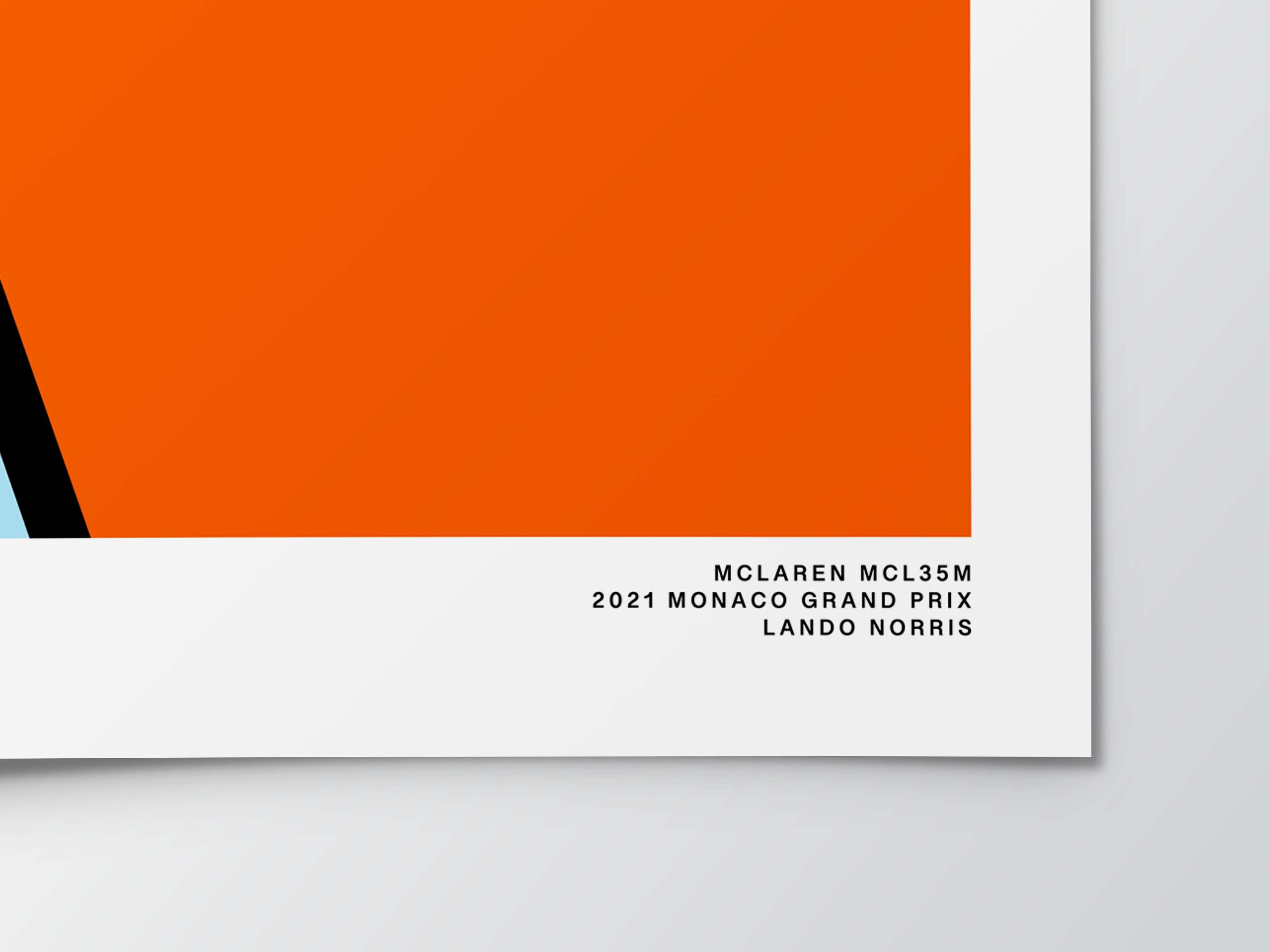 Mclaren MCL35M Gulf F1 Car Livery Poster Print 2021 Monaco - Etsy