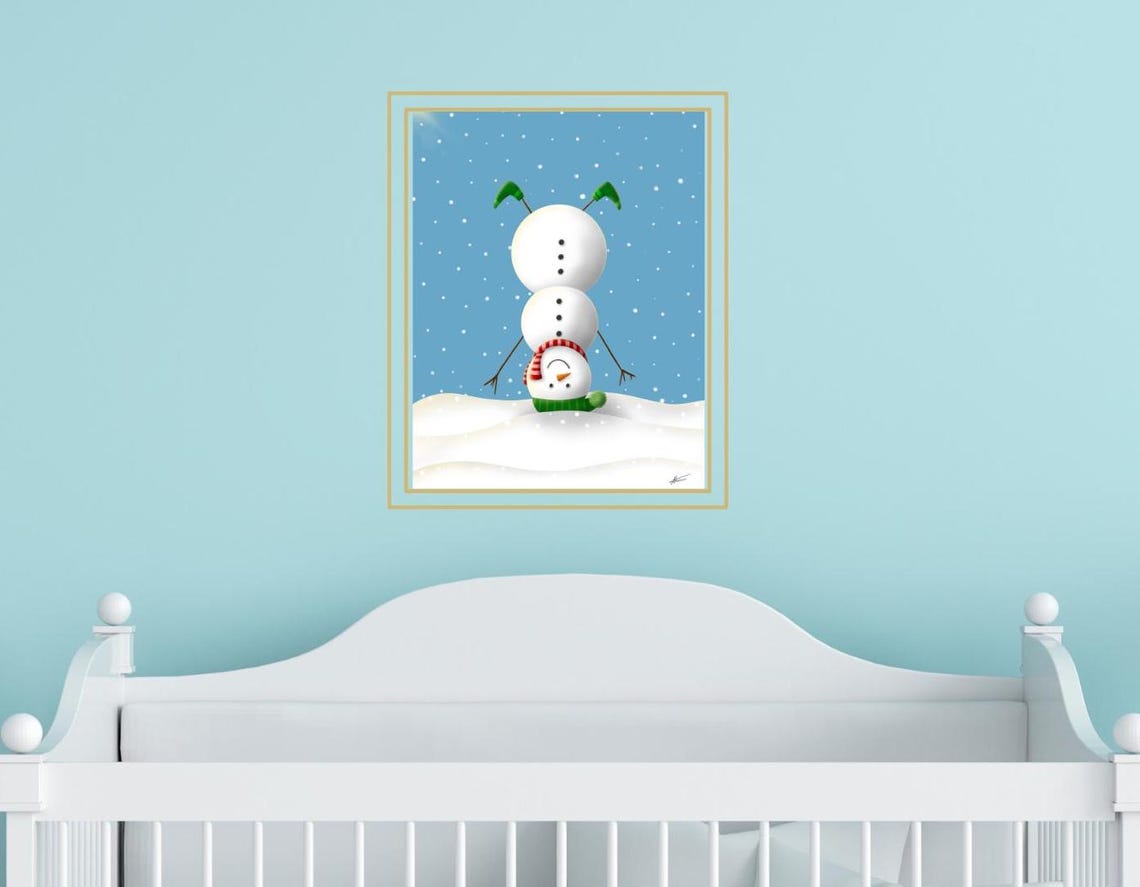 Upside Down Snowman - Etsy