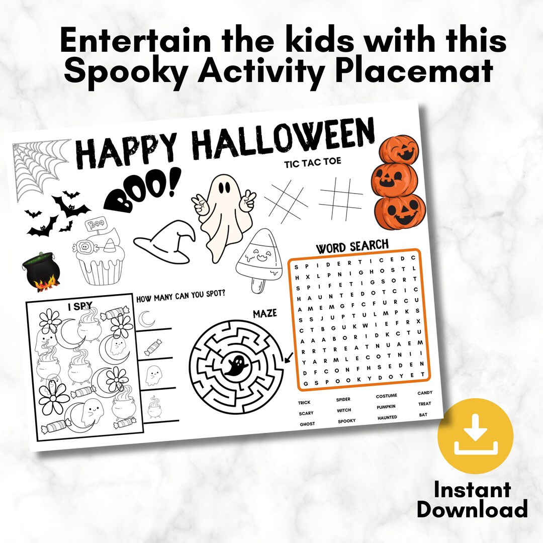 Halloween Activity Printable, Spooky Gnome, Halloween Activity Page ...