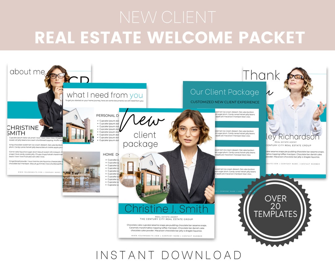 New Client Packet, Real Estate Client Template, Client Welcome Packet ...