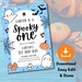 Spooky One Birthday Invitation, Editable First Birthday, Halloween ...
