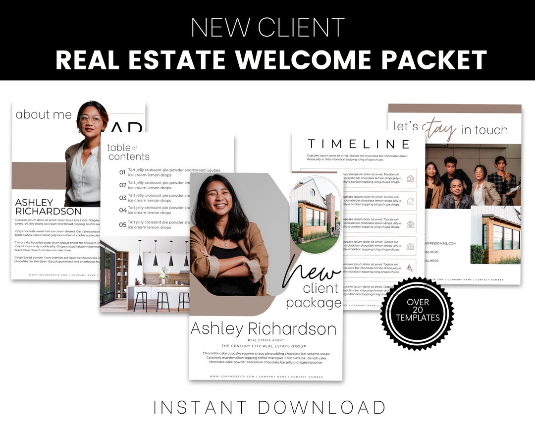 Client Template, Real Estate New Client Packet, Client Welcome Packet ...