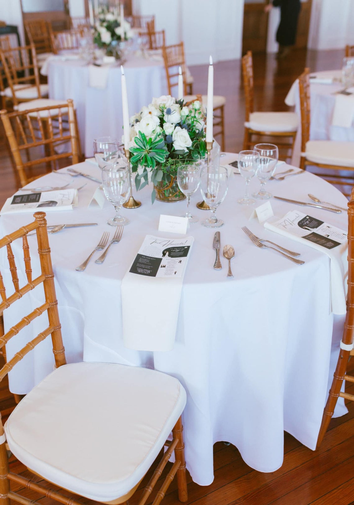 Printable Classic Wedding Program Flyer Template Download, Black, White ...