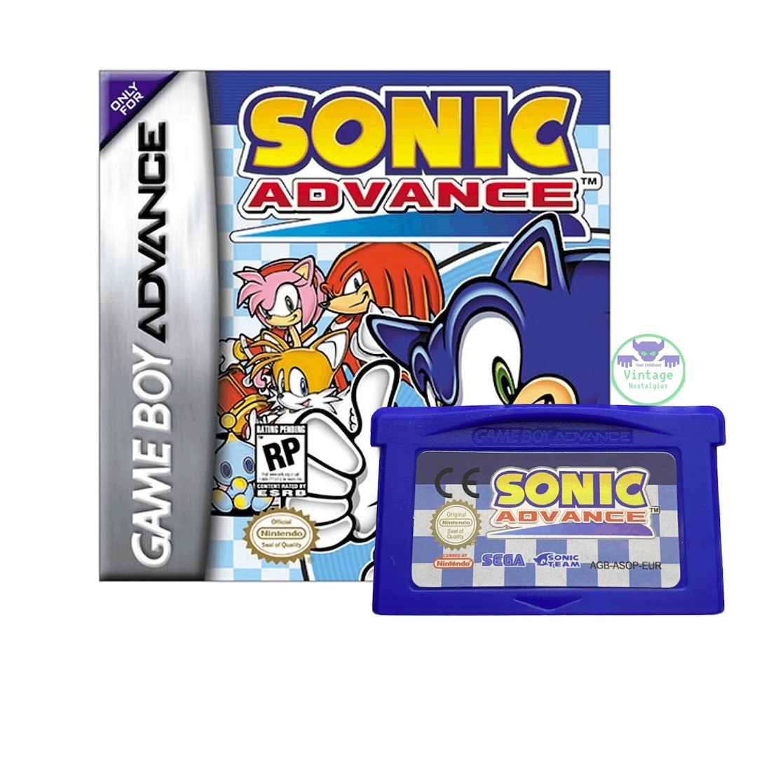 Custom Color Sonic Game Boy Advance GB Retro Gaming - Etsy