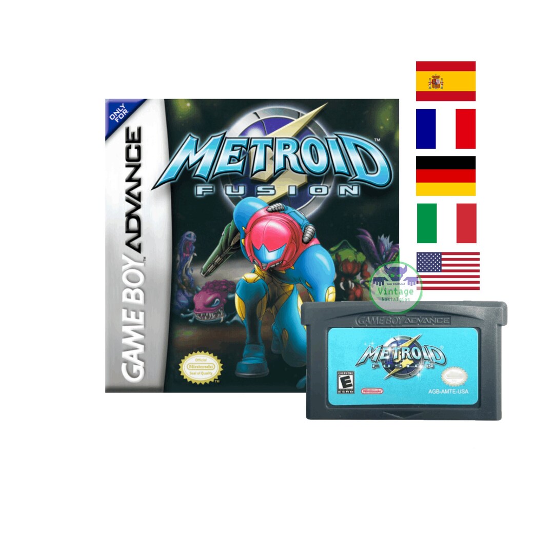 German Gameboy Advance Metroid Fusion Game Europe Version - Etsy
