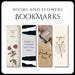 Printable Bookmarks | Books and Flowers | Set of 4 | Reading is ...