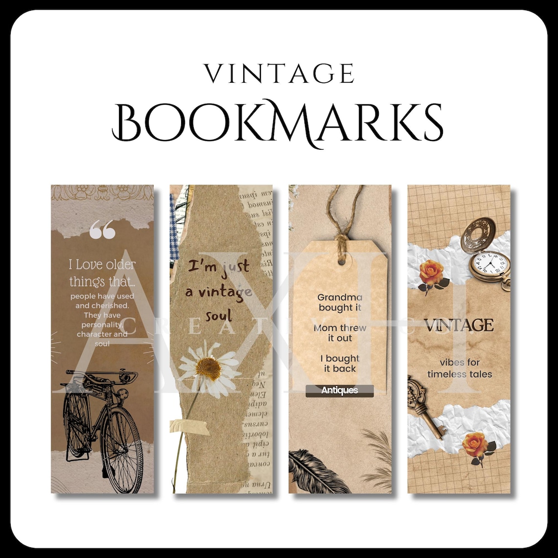 Printable Vintage Bookmarks | Inspired by Antique, Old School, Old Soul ...