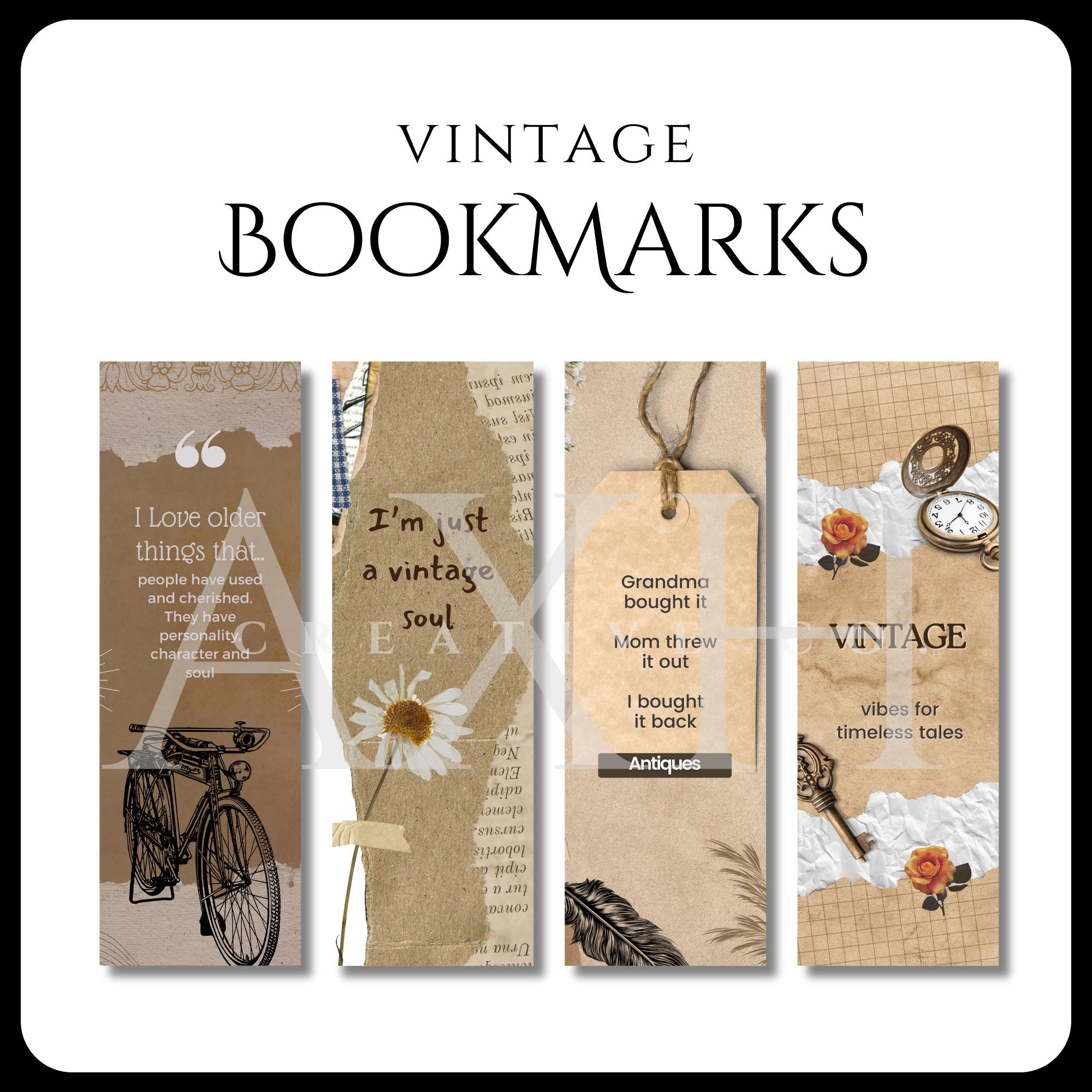 Printable Vintage Bookmarks | Inspired by Antique, Old School, Old Soul ...