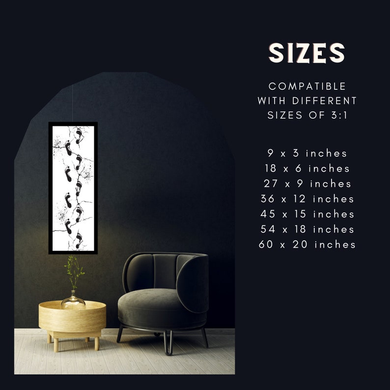 Human Footprint-printable Wall Art for Home Decor-living Room & Bedroom ...