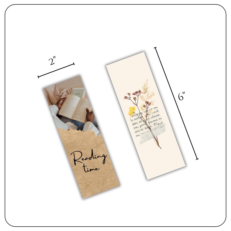 Printable Bookmarks | Books and Flowers | Set of 4 | Reading is ...