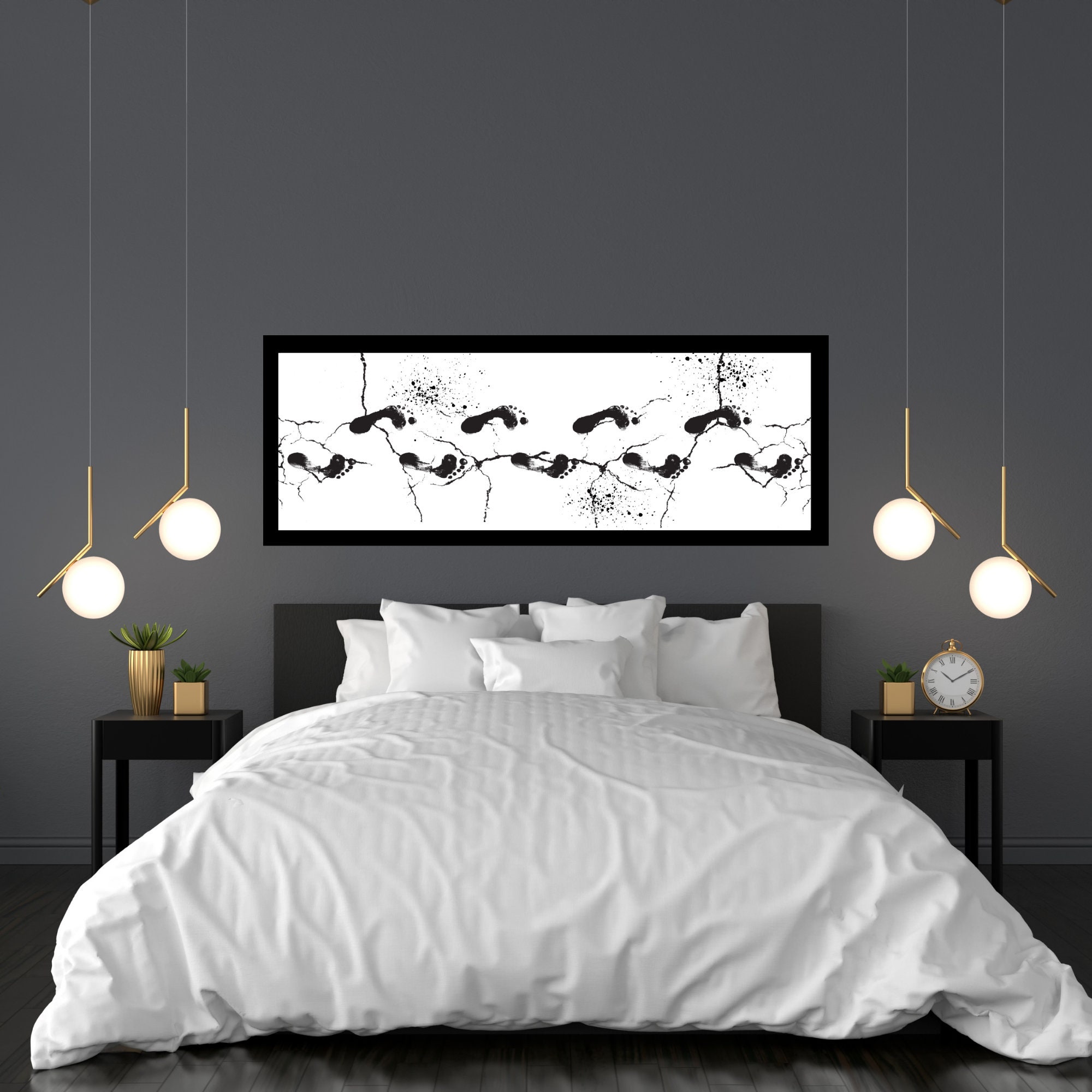 Human Footprint-printable Wall Art for Home Decor-living Room & Bedroom ...