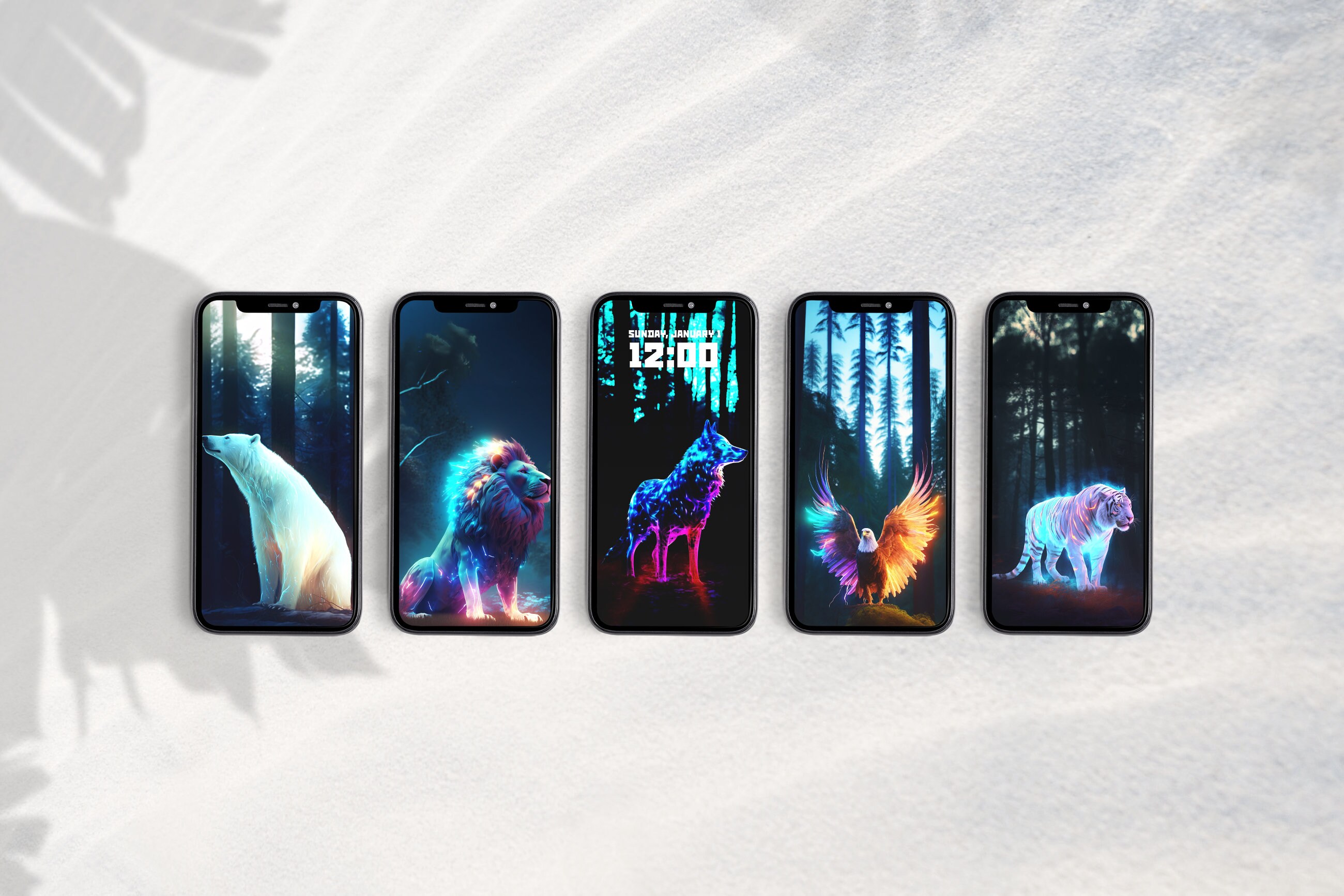 Spirit Animals iPhone Wallpaper Set of 5 | Android Wallpaper ...