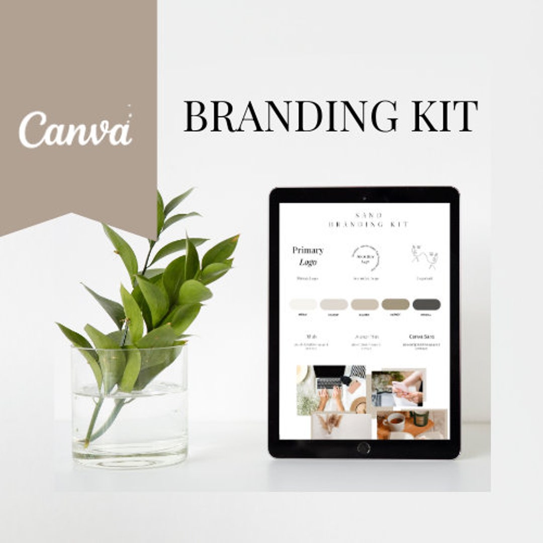 Brand Kit Template Mini Brand Board Template Pre-made Neutral Branding ...