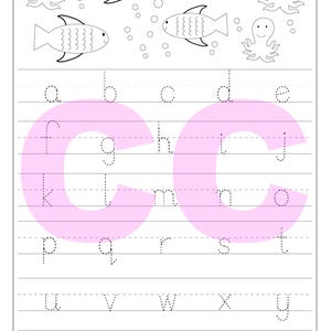 Lowercase Letter Tracing Worksheet | Small Alphabet Handwriting ...