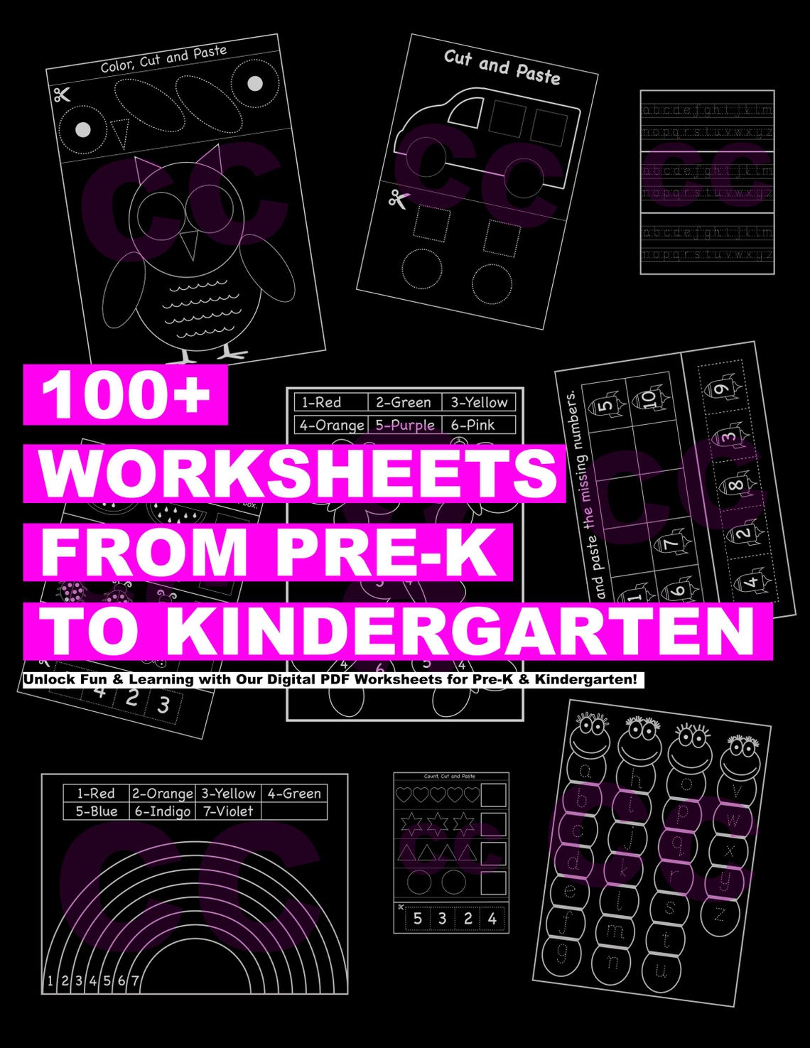 Cut and Paste Shapes Worksheet – Circle and Oval Activity for Preschool ...