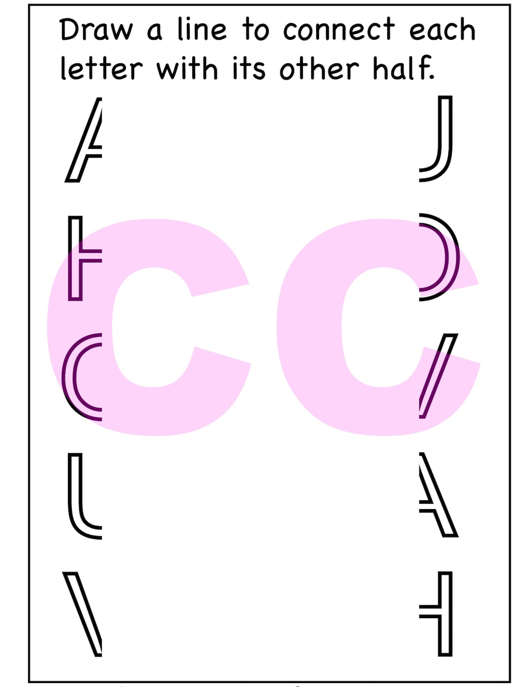 Connect the Other Half Worksheet – Fun Symmetry Activity for Preschool ...