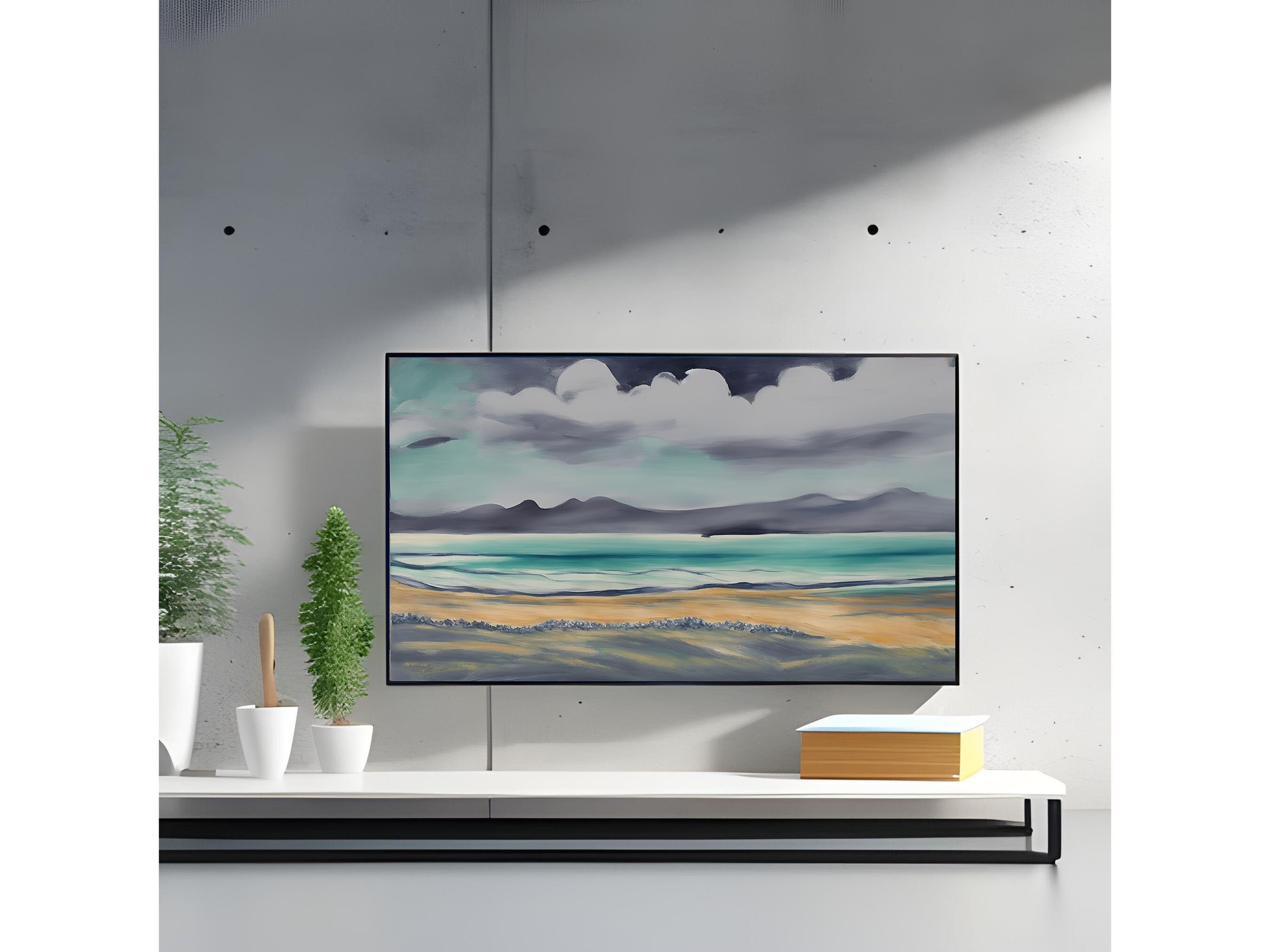 Seascape Art for Tv Digital Download Beach Art Wall Decor Smart Tv Art ...