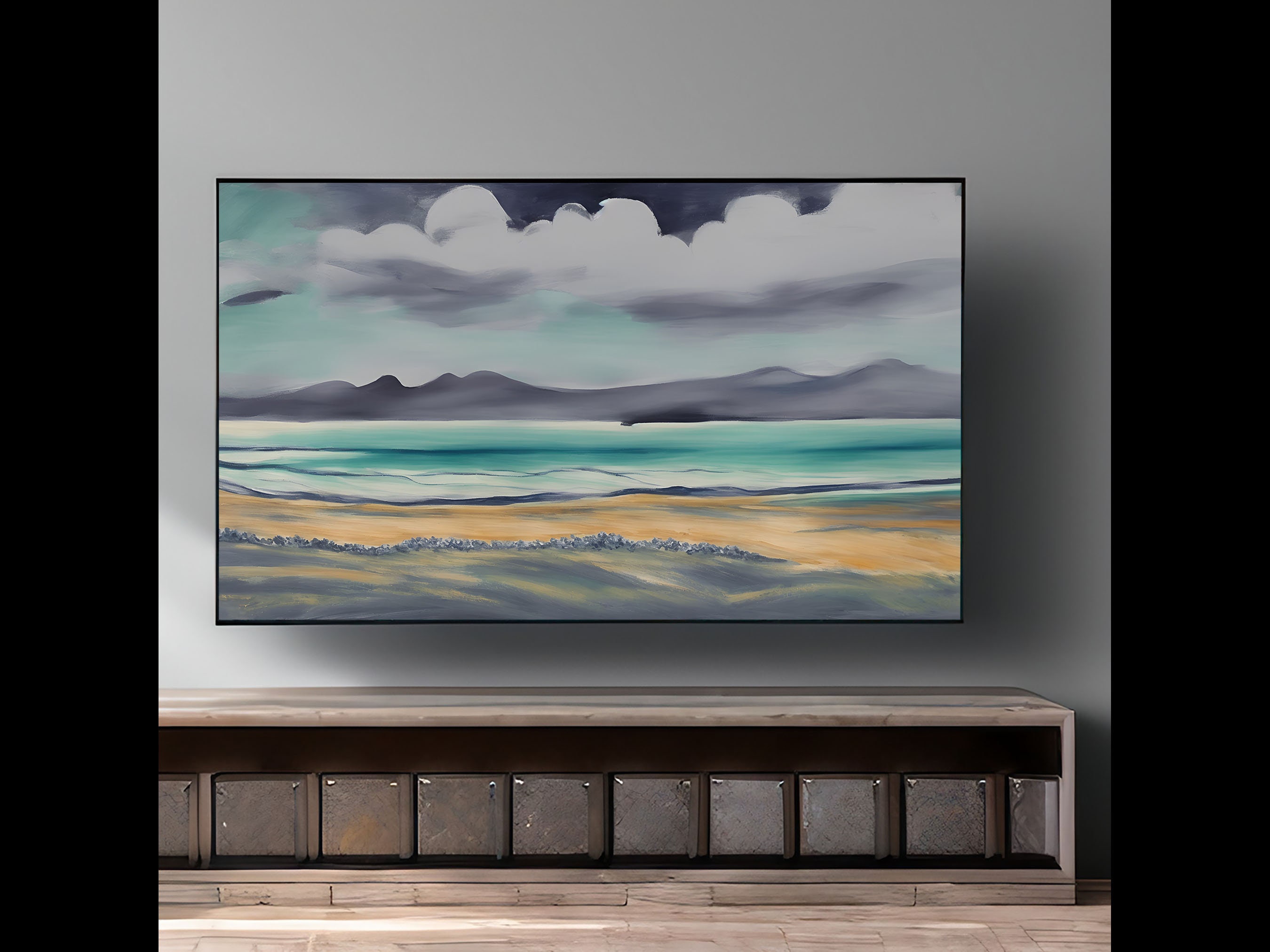Seascape Art for Tv Digital Download Beach Art Wall Decor Smart Tv Art ...