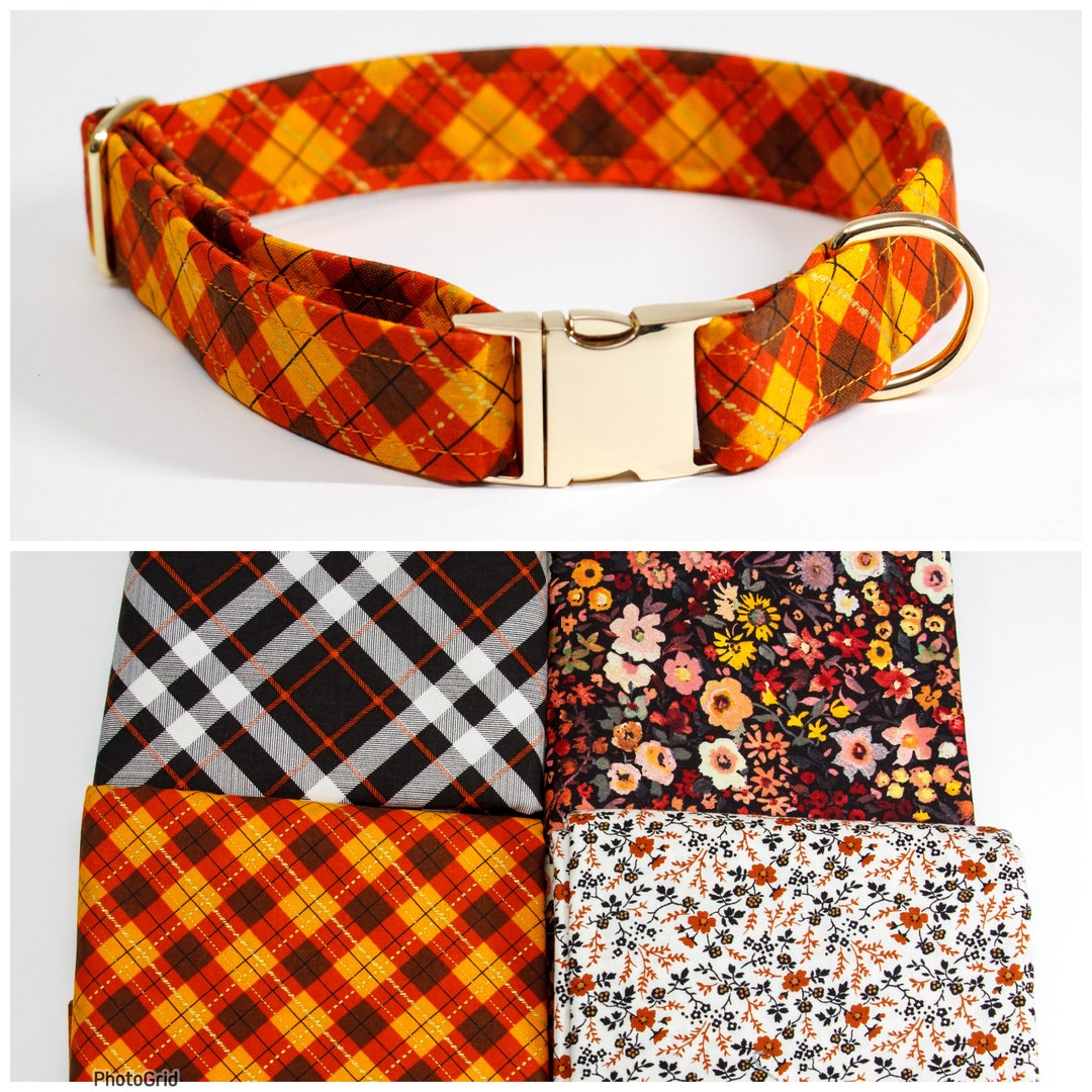 Dog Collar, Adorable Fall Patterns With Choice of Hardware. Make It ...