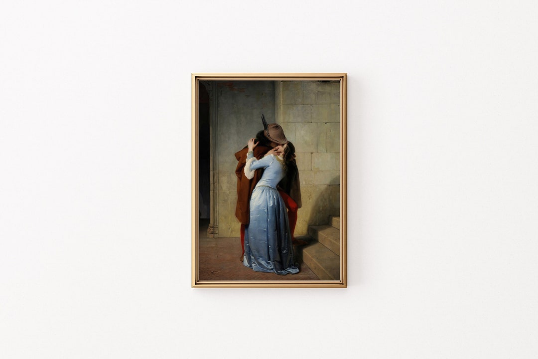 The Kiss by Francesco Hayez | Romantic Era Artwork Prints | Eclectic ...