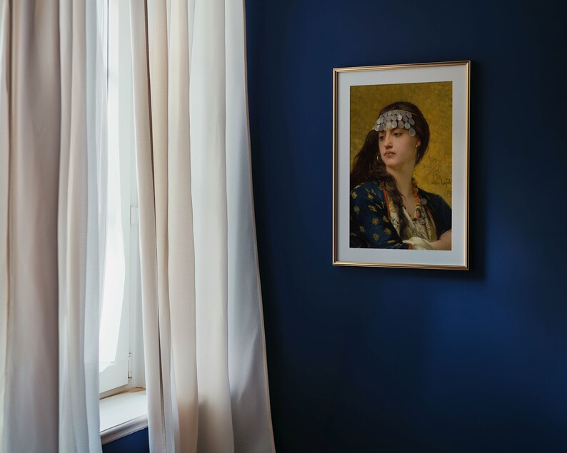 Fatima by Jules Joseph Lefebvre Portrait of A Woman printable Vintage ...