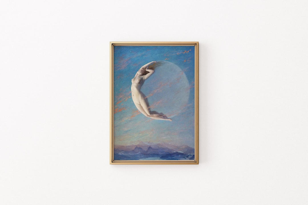 Selene by Albert Aublet | Greek Mythology | Classic Art Print for ...