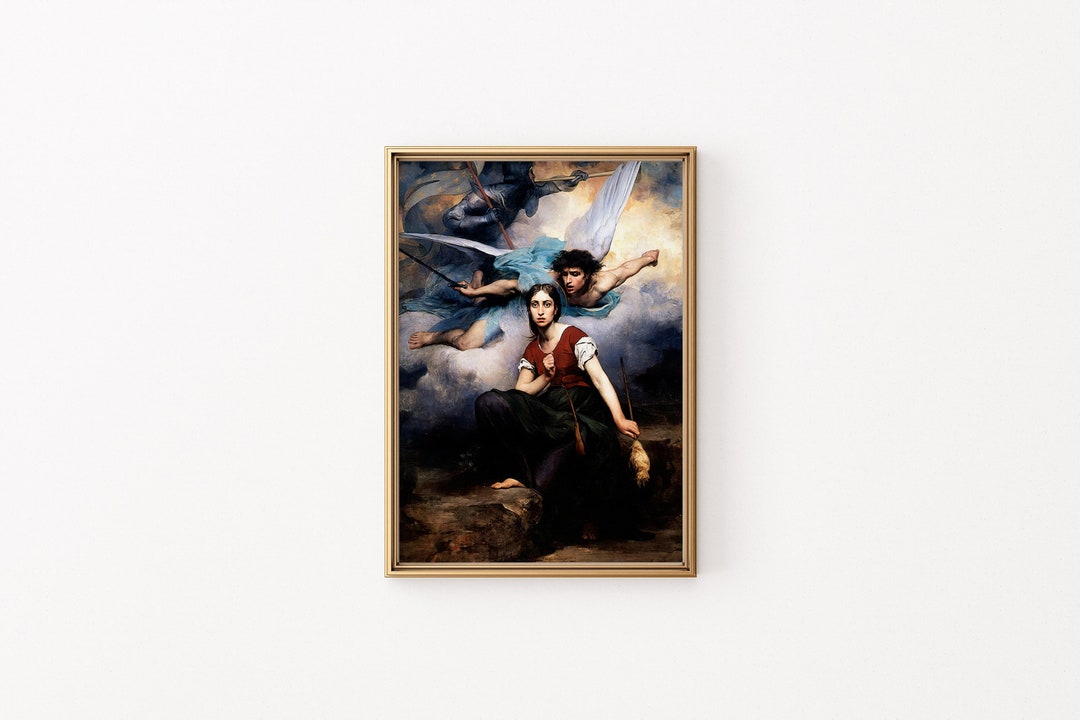 Jeanne D’arc écoutant Les Voix by Eugene Romain Thirion | Antique Oil ...